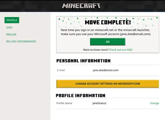 How to Switch a Mojang Account to a Microsoft Account – BisectHosting